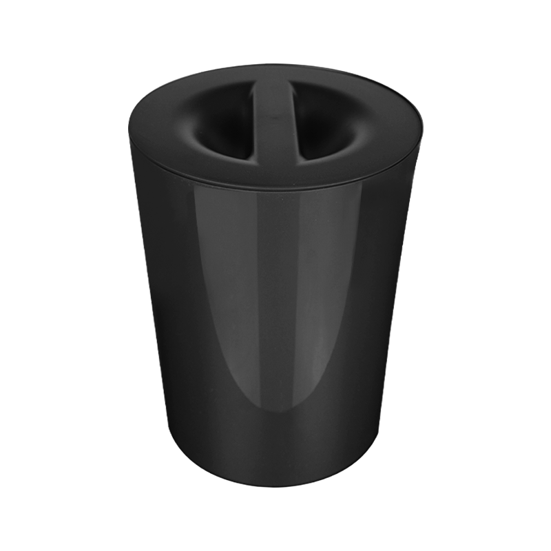 Basurero Plast. 10Lt Negro Premium Vulcano (8006) | SiderAgro S.A.